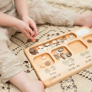 Coin Sorting Board Money Manipulation Board Money Activity Board ...