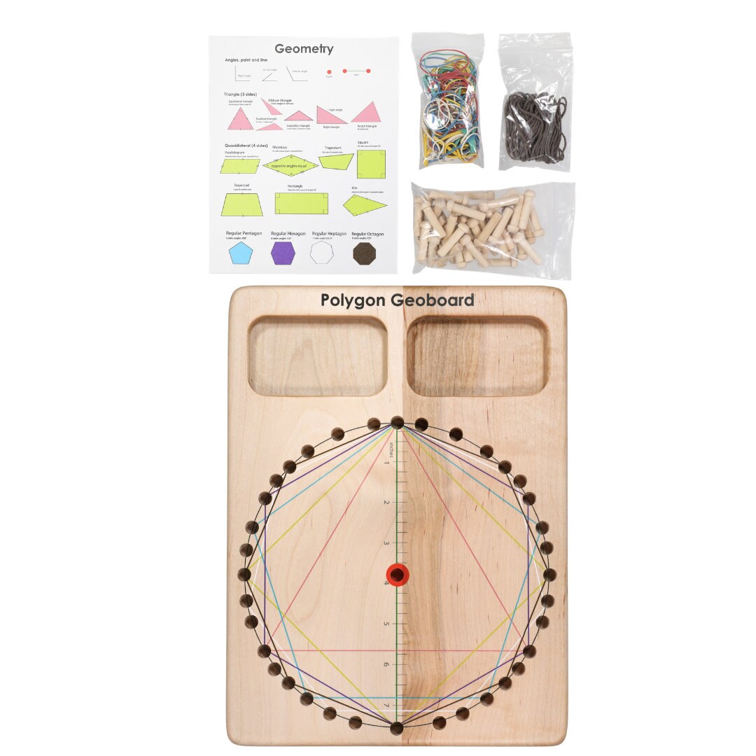 Polygon geoboard geometry board Geo board Math | Etsy