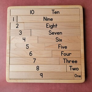 Montessori Bead House Monteasori Number Bars Number Bonds Number ...