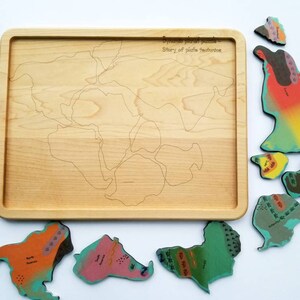 Plate Tectonics Puzzle Pangaea Puzzle Pangea Continental Drift ...
