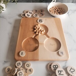Part Part Whole Board Number Bonds Number Sense Montessori Materials ...