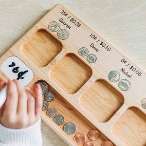 Coin Sorting Board Money Manipulation Board Money Activity Board ...