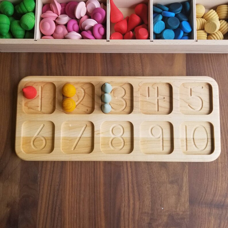 Large 10 Frame With Engraved Numbers Ten Frame Math | Etsy UK