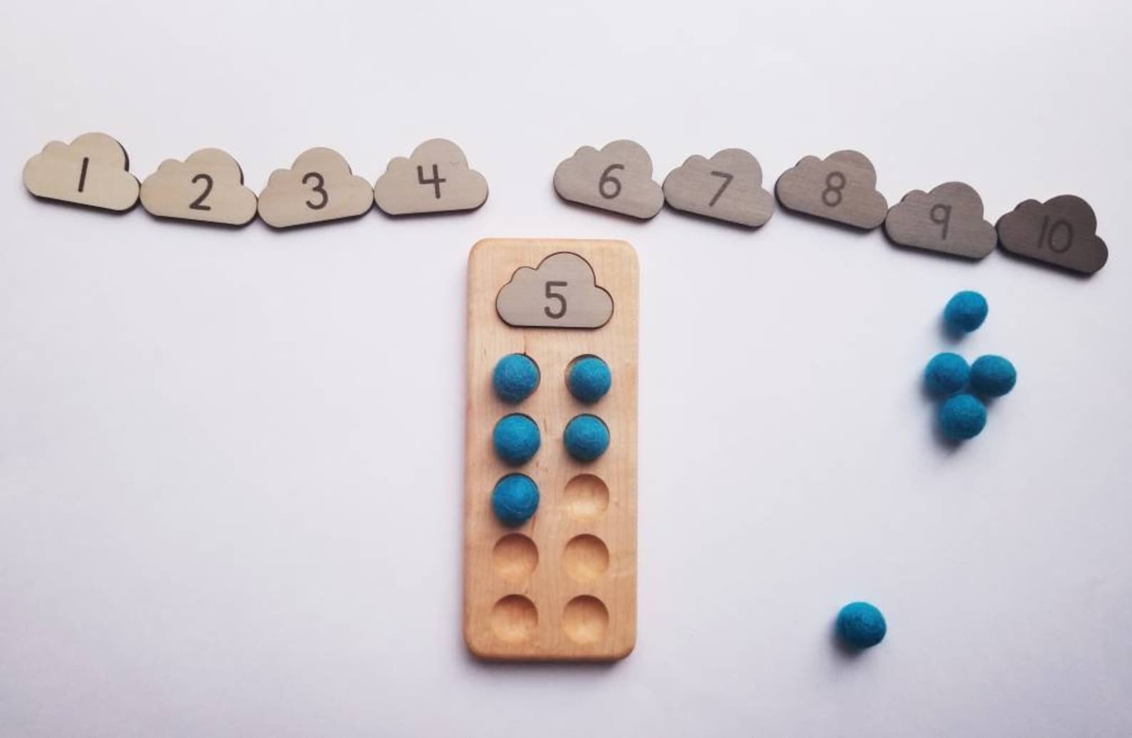 Ten Frame Wooden Ten Board Montessori Materials 10 Frame - Etsy