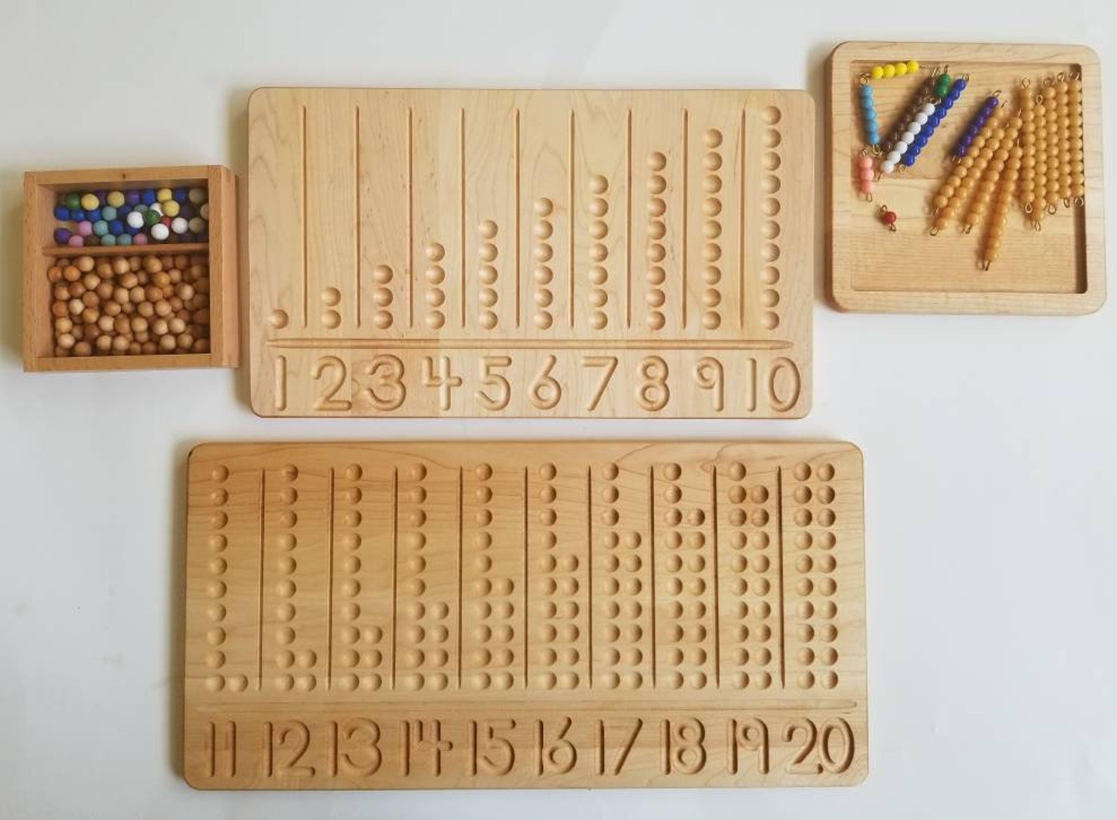 Teen Board 11-20 Number Counting Board Number Tracing Board Montessori ...