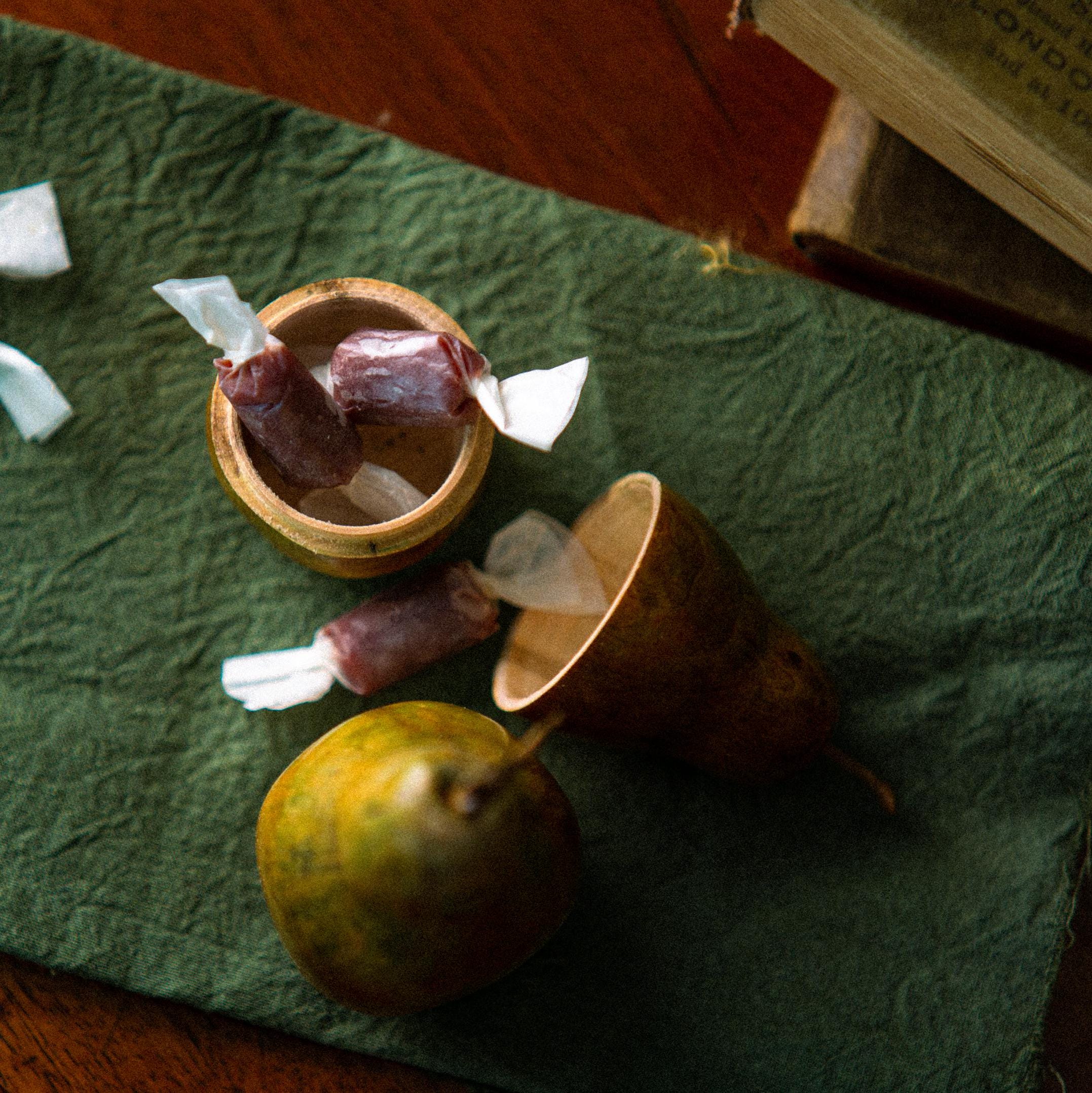 Wooden Pear Candy Container Ornament - Etsy