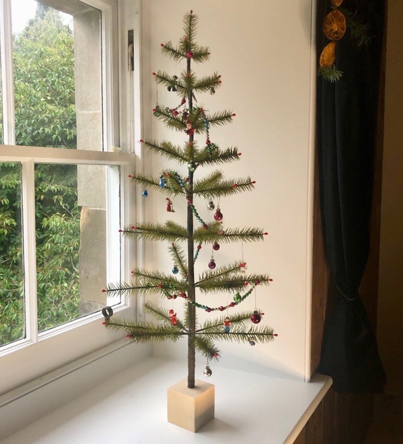 German Vintage Style Goose Feather Christmas Tree 3ft - Etsy