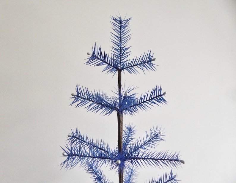 Blue German Goose Feather Christmas Tree - Etsy