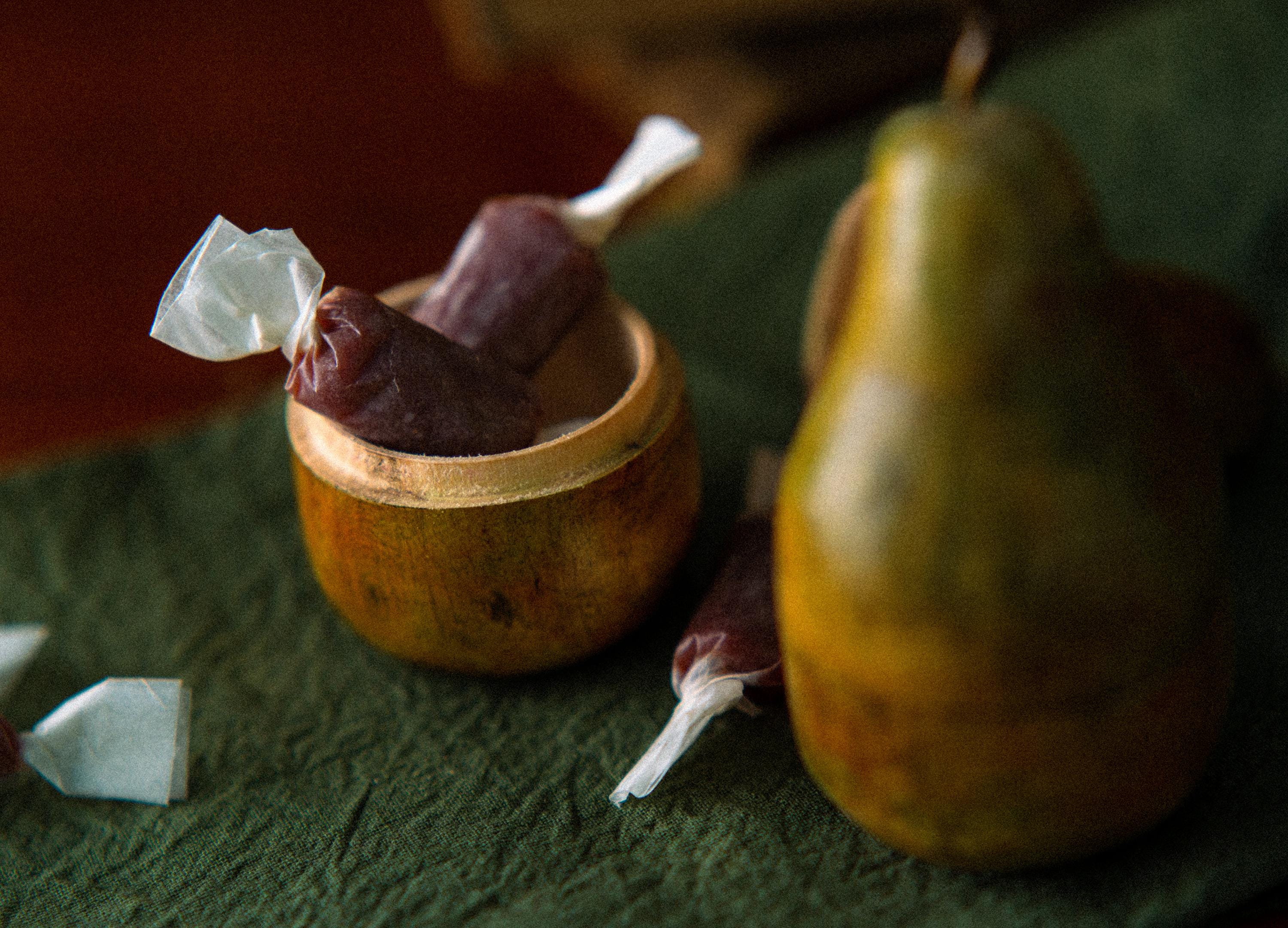 Wooden Pear Candy Container Ornament - Etsy