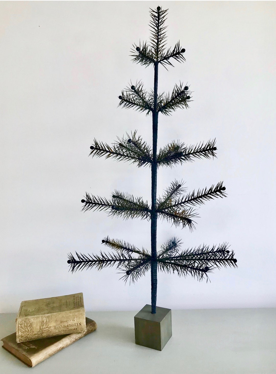 Halloween German Goose Feather Blackchristmas Tree - Etsy