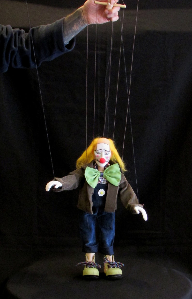 Shocked Clown Collectible and Unique Marionette %100 - Etsy