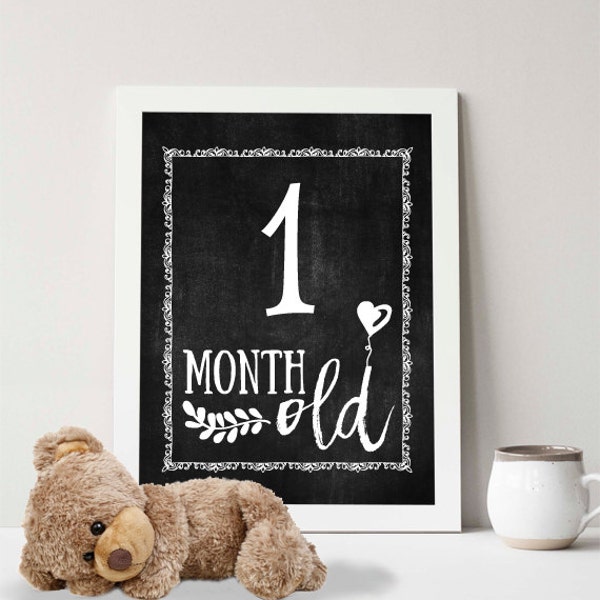 Monthly Chalkboard - Etsy
