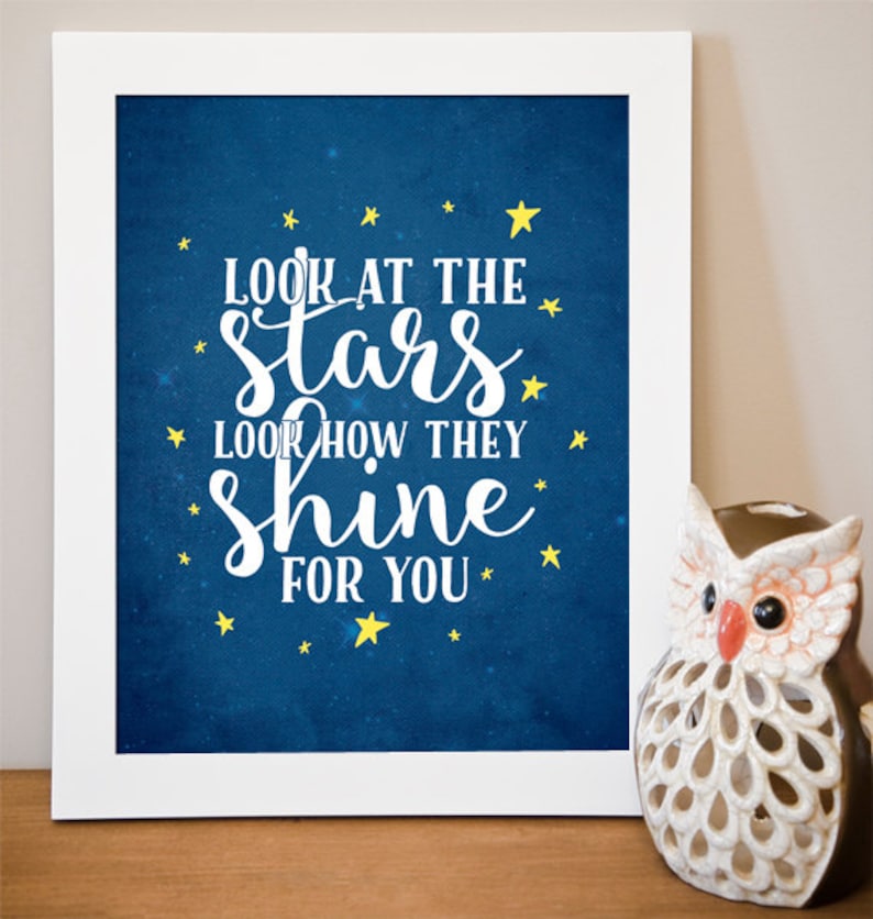 Instant Download Look at the Stars Look How They Shine for - Etsy
