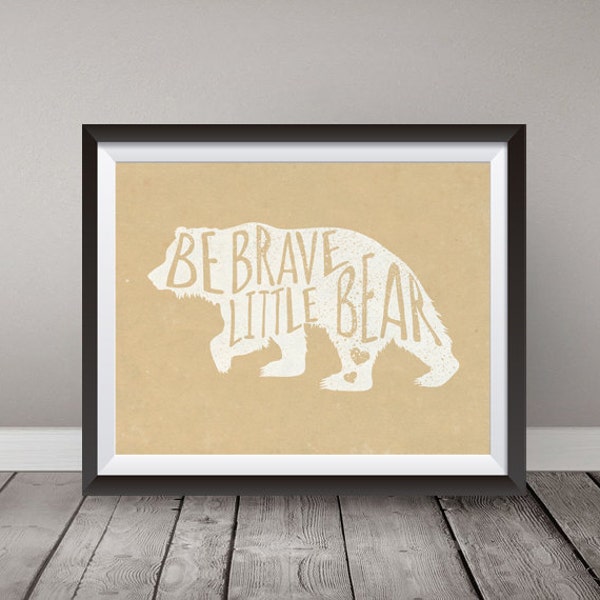 Be Brave Little Bear - Etsy