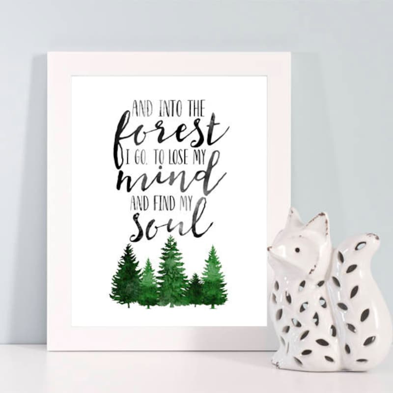 Into the Forest I Go - Etsy