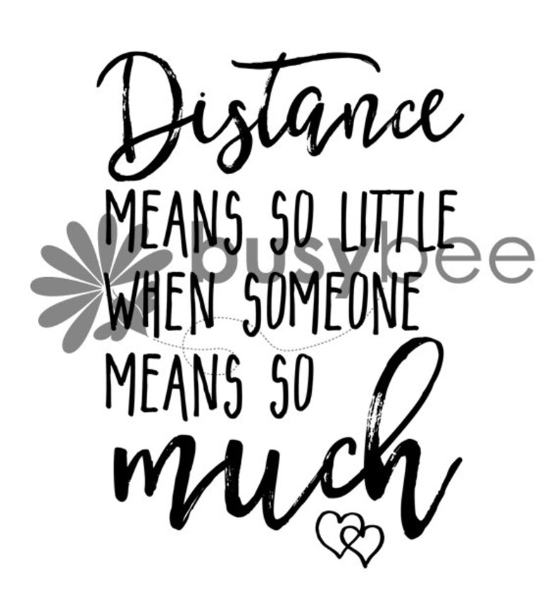 Instant Download Distance Means so Little Print 8x10 | Etsy