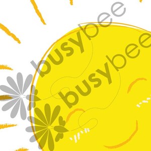 Instant Download, Sleepy Sun, Cute Sun, Sun Decor, Nursery Decor ...