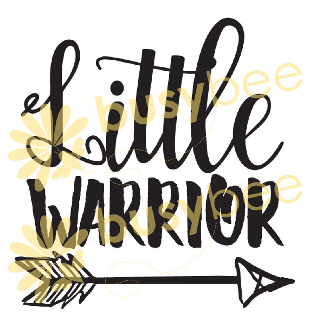 SVG Cut File, Little Warrior, Arrow, Rustic, Clip Art, Vector, Svg, Pdf ...