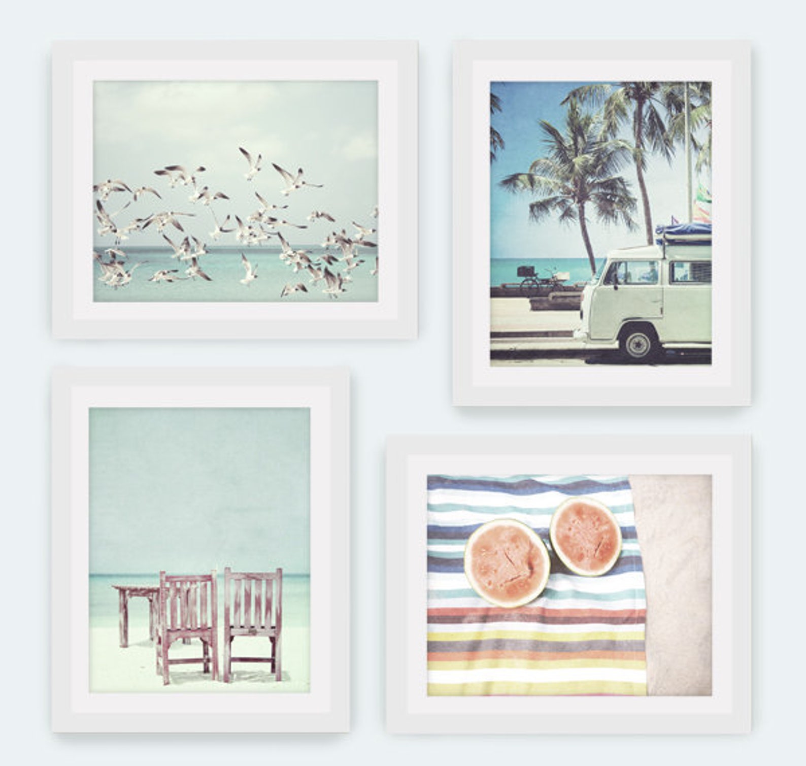 Instant Download Set of 4 Beach Print Beach Decor Boho | Etsy