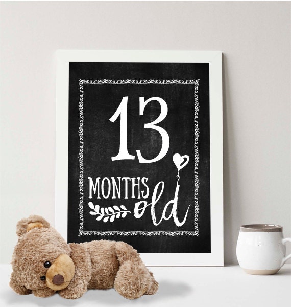 Instant Download Printable Monthly Photo Prop Milestone - Etsy