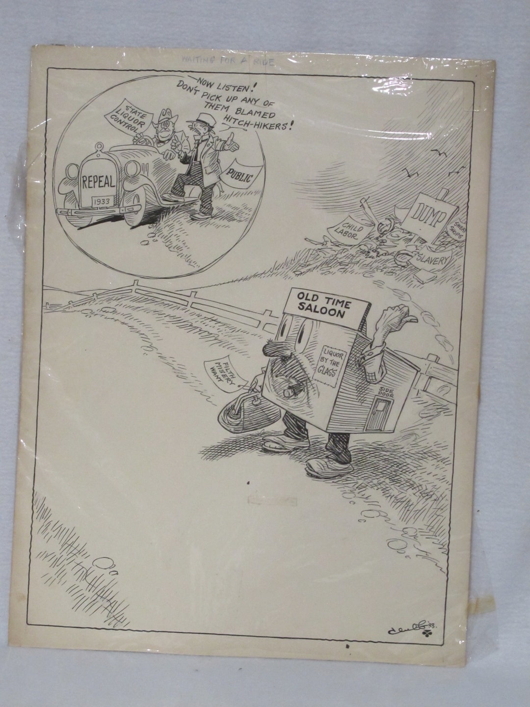 Political Cartoon by John Scott Clubb of the Rochester Entitled ...