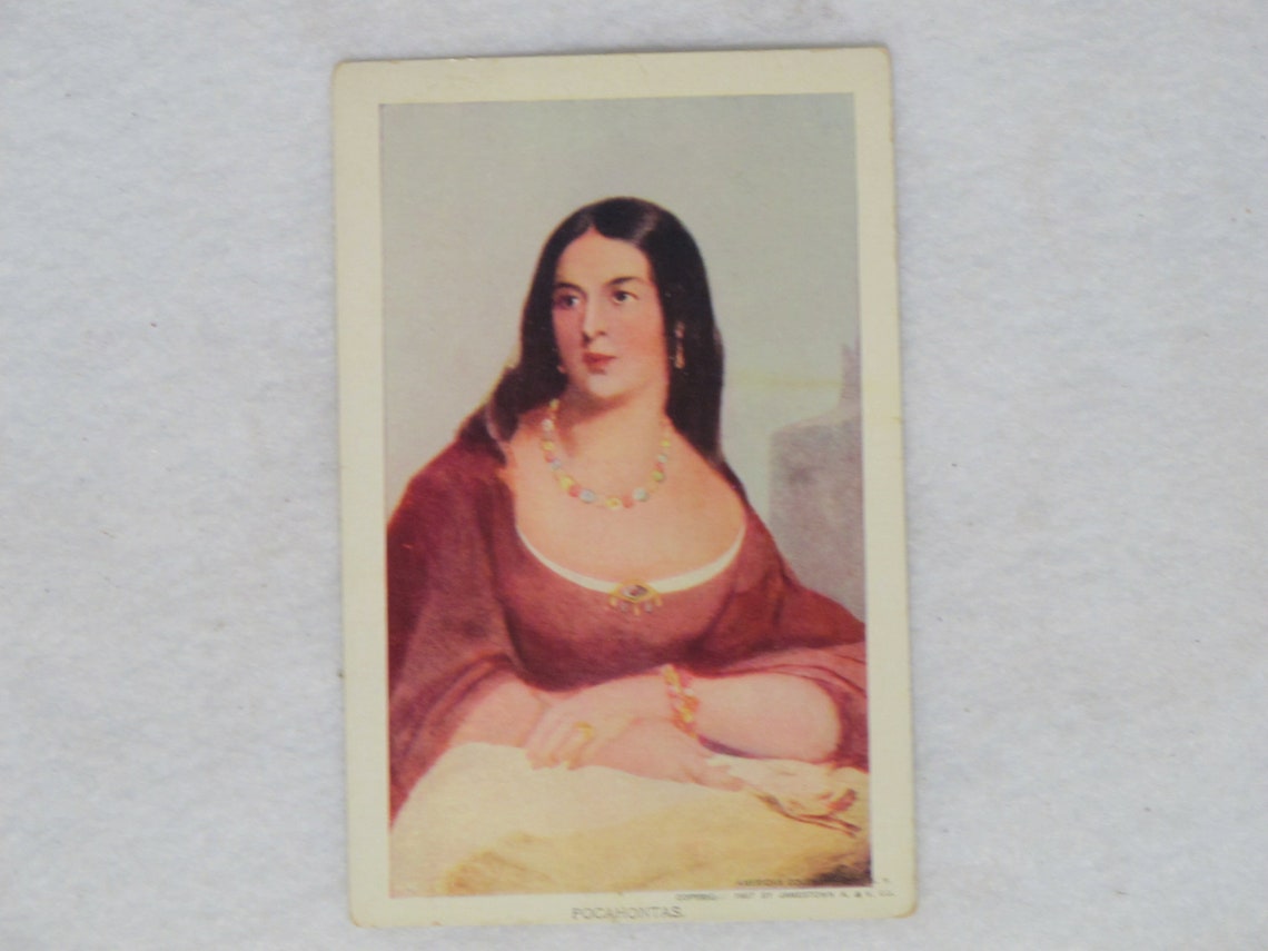 PC Pocahontas 1607 1907 Jamestown Exposition Souvenir - Etsy