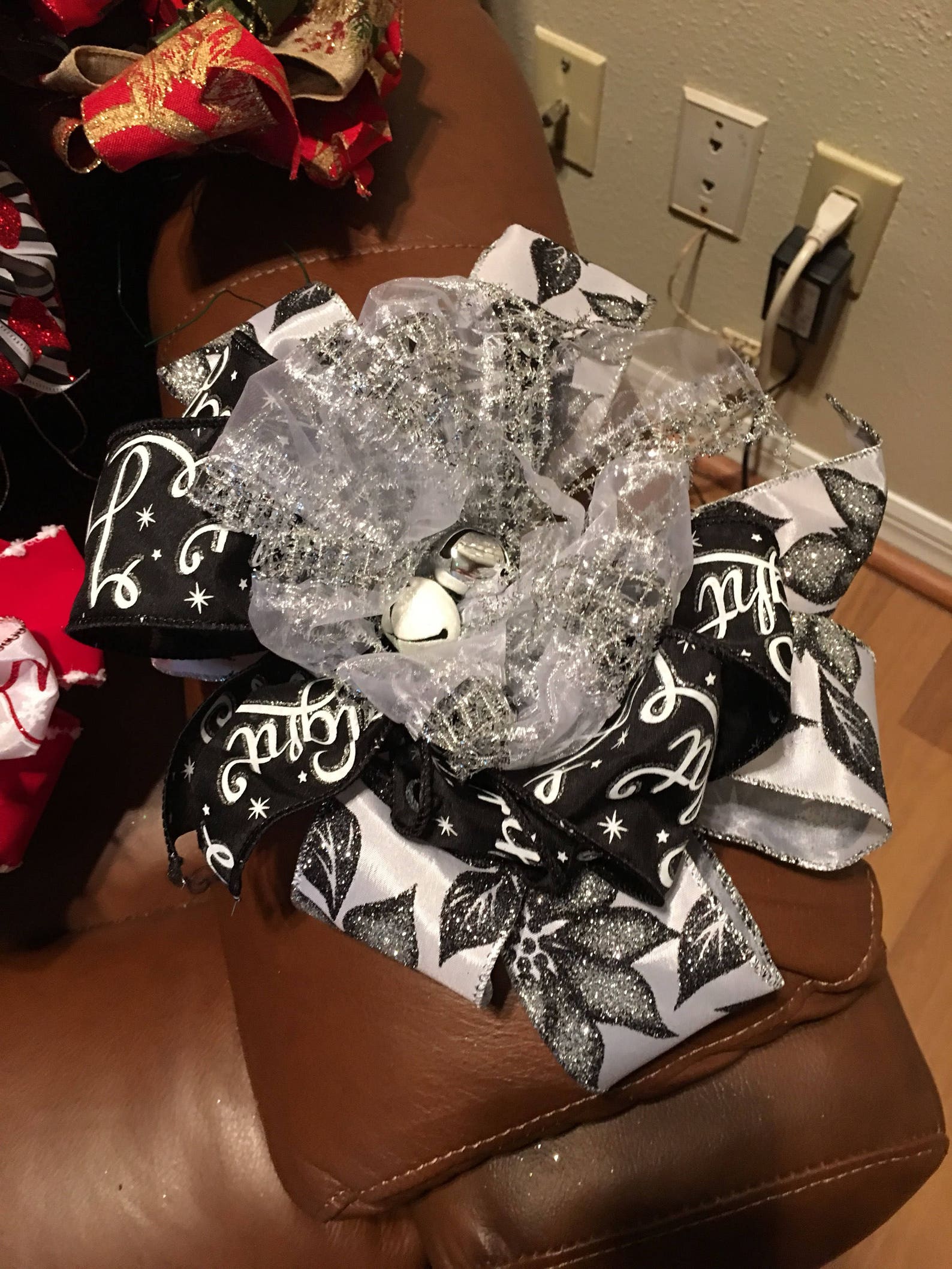 Christmas Bow Ribbon Bow Ribbon Decor Christmas Decor - Etsy