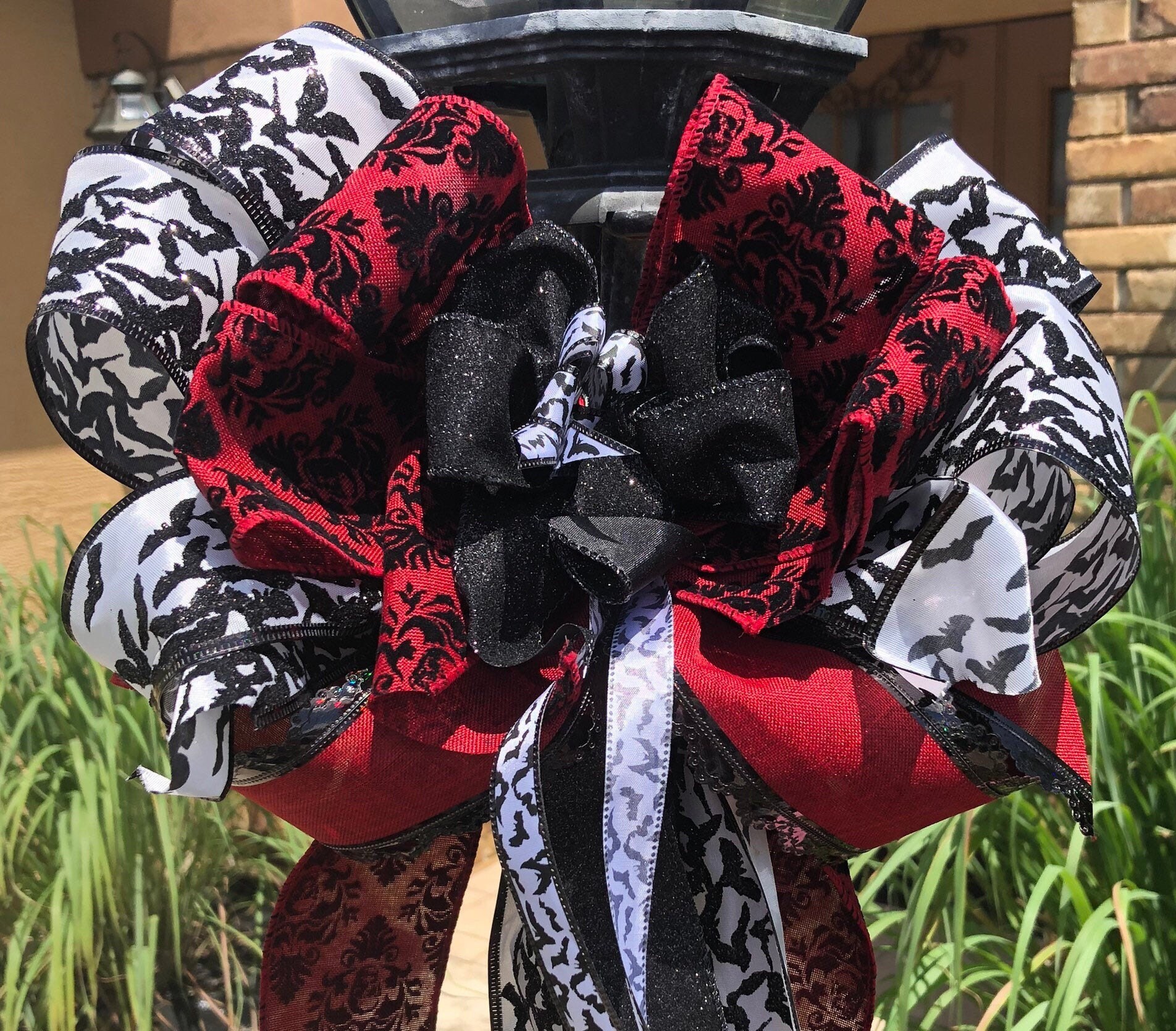 Halloween bow Halloween decor vampire bow vampire decor | Etsy