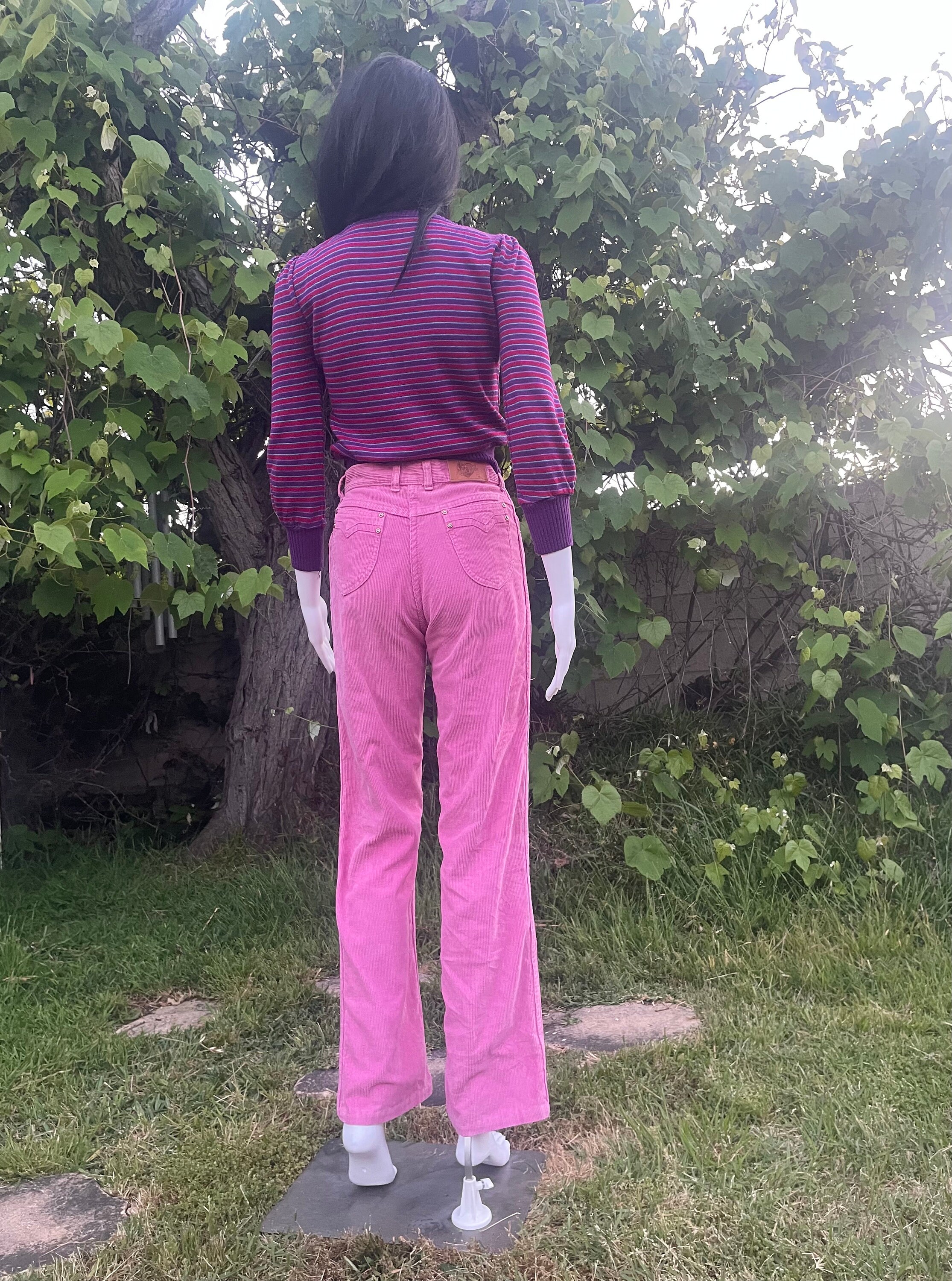 1980s Vintage Bubble Gum Pink Corduroy Straight Leg Pants by Prime Time ...