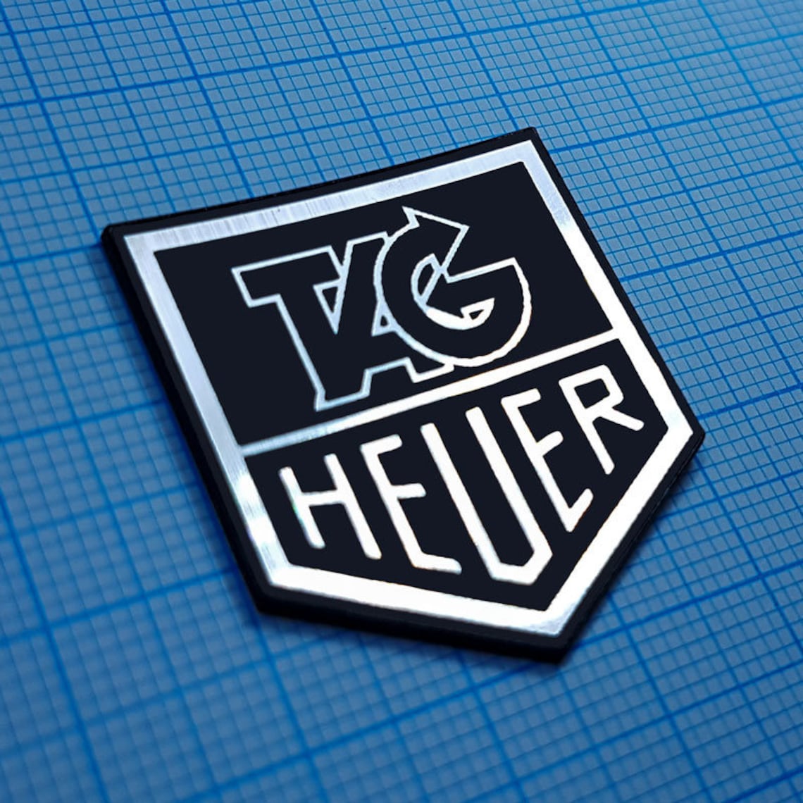 TWO 2 x Tag Heuer Metallic Aluminium Logo Sticker Badge | Etsy