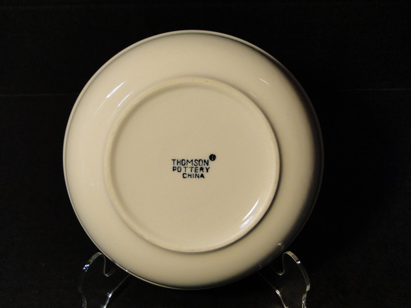 Thomson Pottery Snowman Cereal Bowls 6 1/2" Blue White Winter Scene Set ...