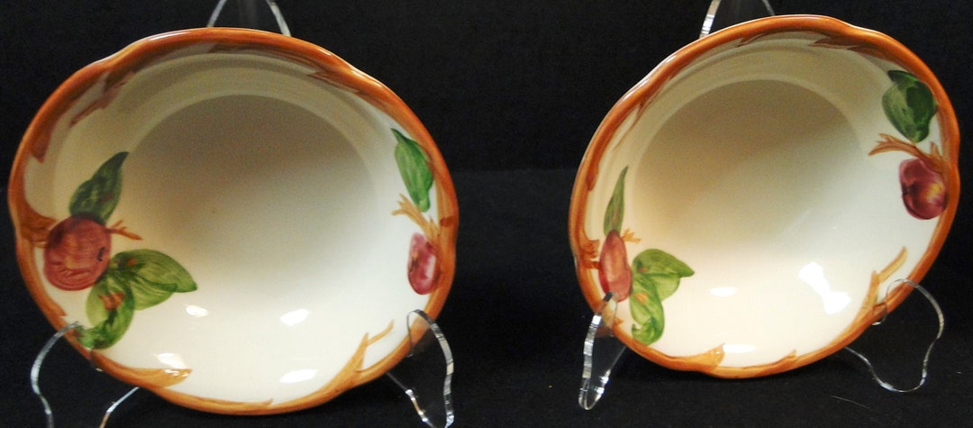Franciscan Apple Cereal Bowls 6 Coupe USA Vintage Flying f Backstamp ...