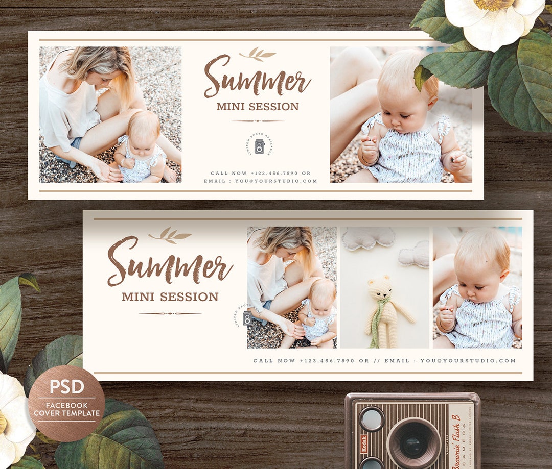 Facebook Timeline Cover Template for Photographer Social - Etsy