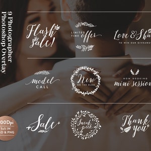 Photography Photoshop Overlay, PNG Overlays, Photo Quotes Template for ...