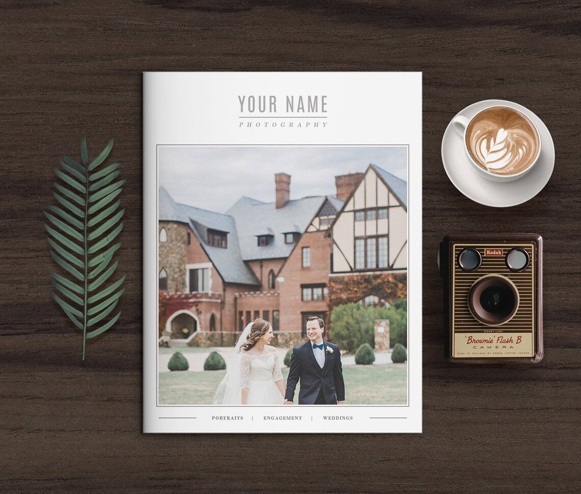 Wedding Photography Magazine Template for Photographers | Etsy