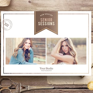 Senior Portraits Mini Session, Senior Marketing Template for ...