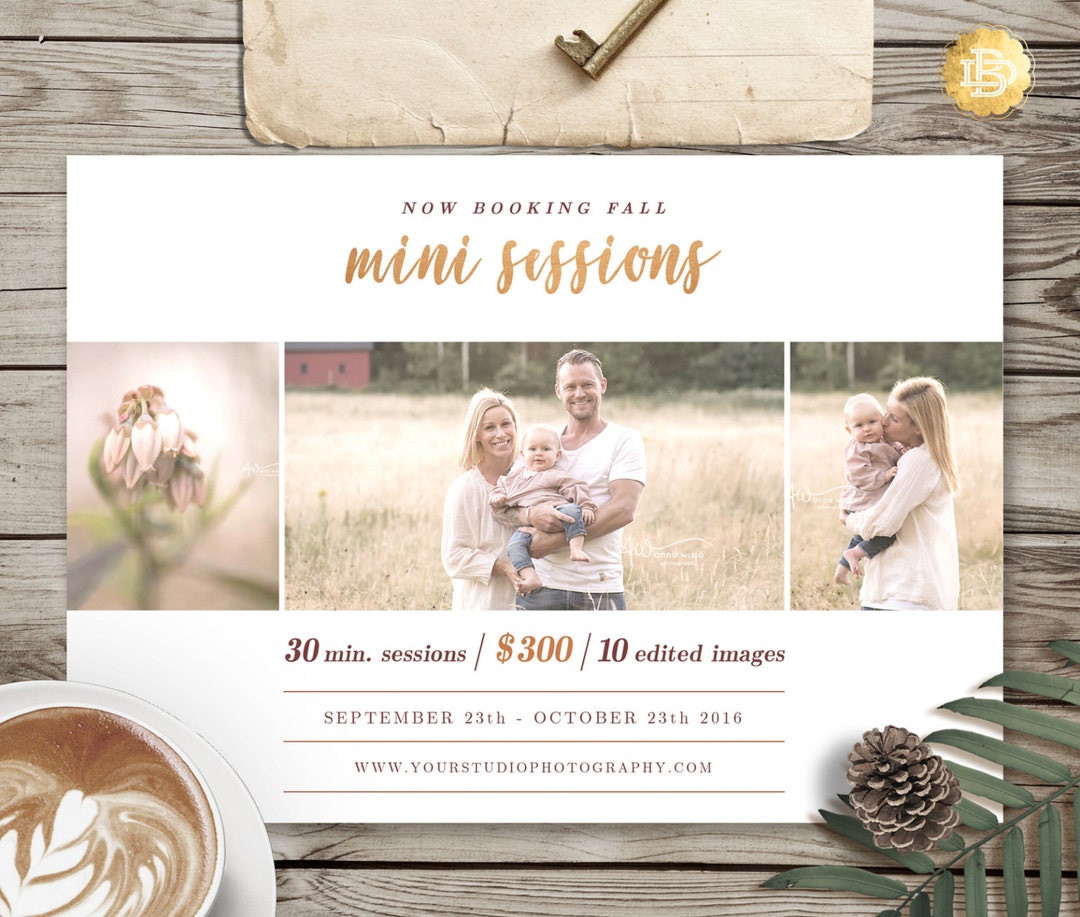 Fall Family Mini Session Template for Photographer, Mini Session ...
