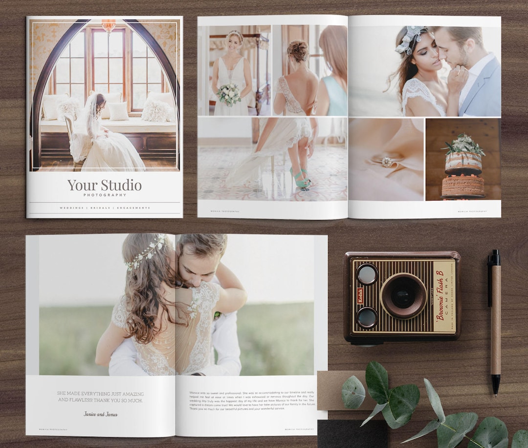 Wedding Photography Magazine Template: Welcome Package (INSTANT ...