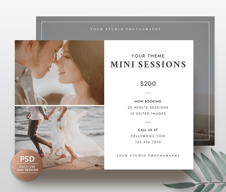 Mini Session Template for Photographer Summer Mini Sessions | Etsy
