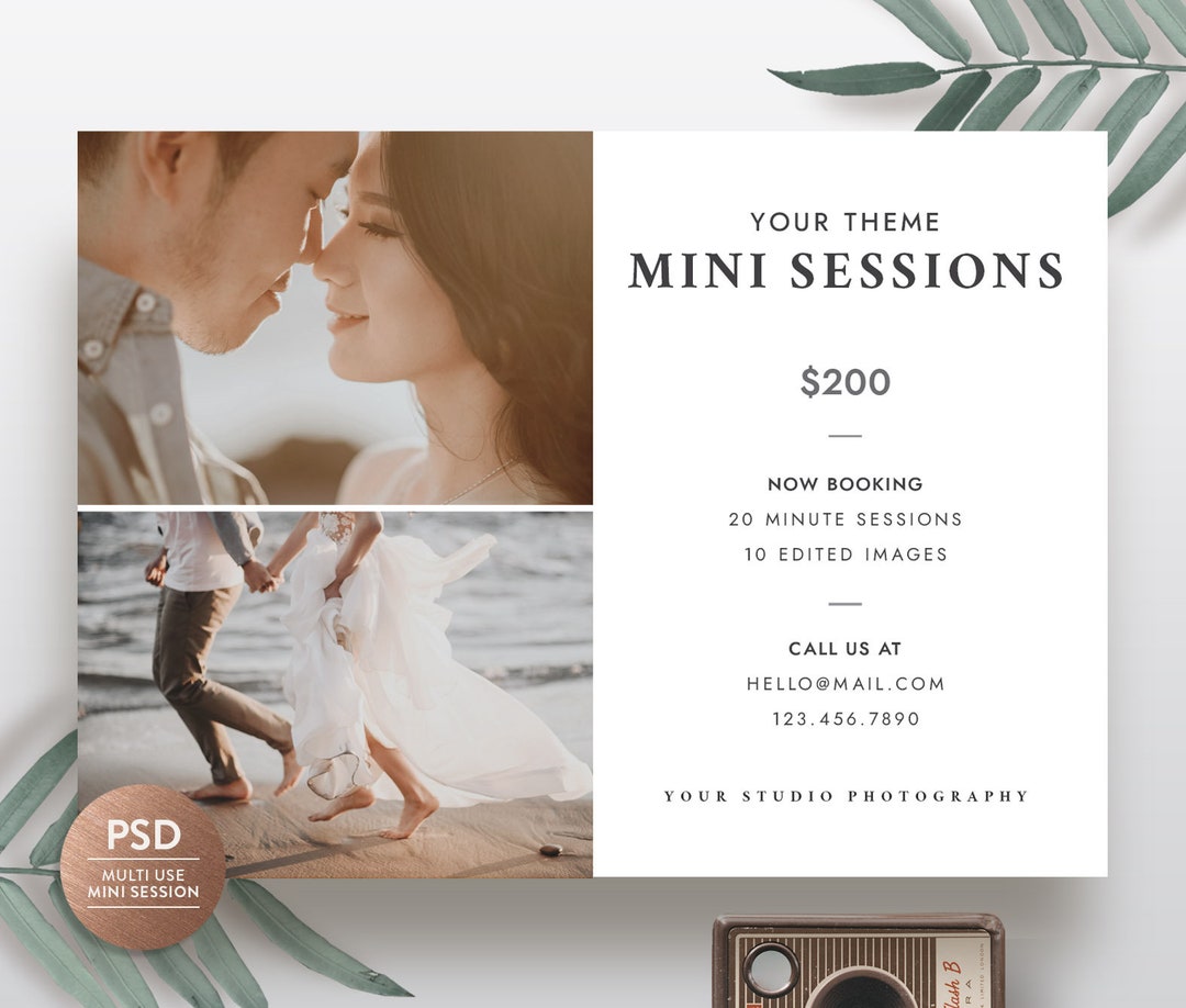 Mini Session Template for Photographer, Summer Mini Sessions, Fall Mini ...