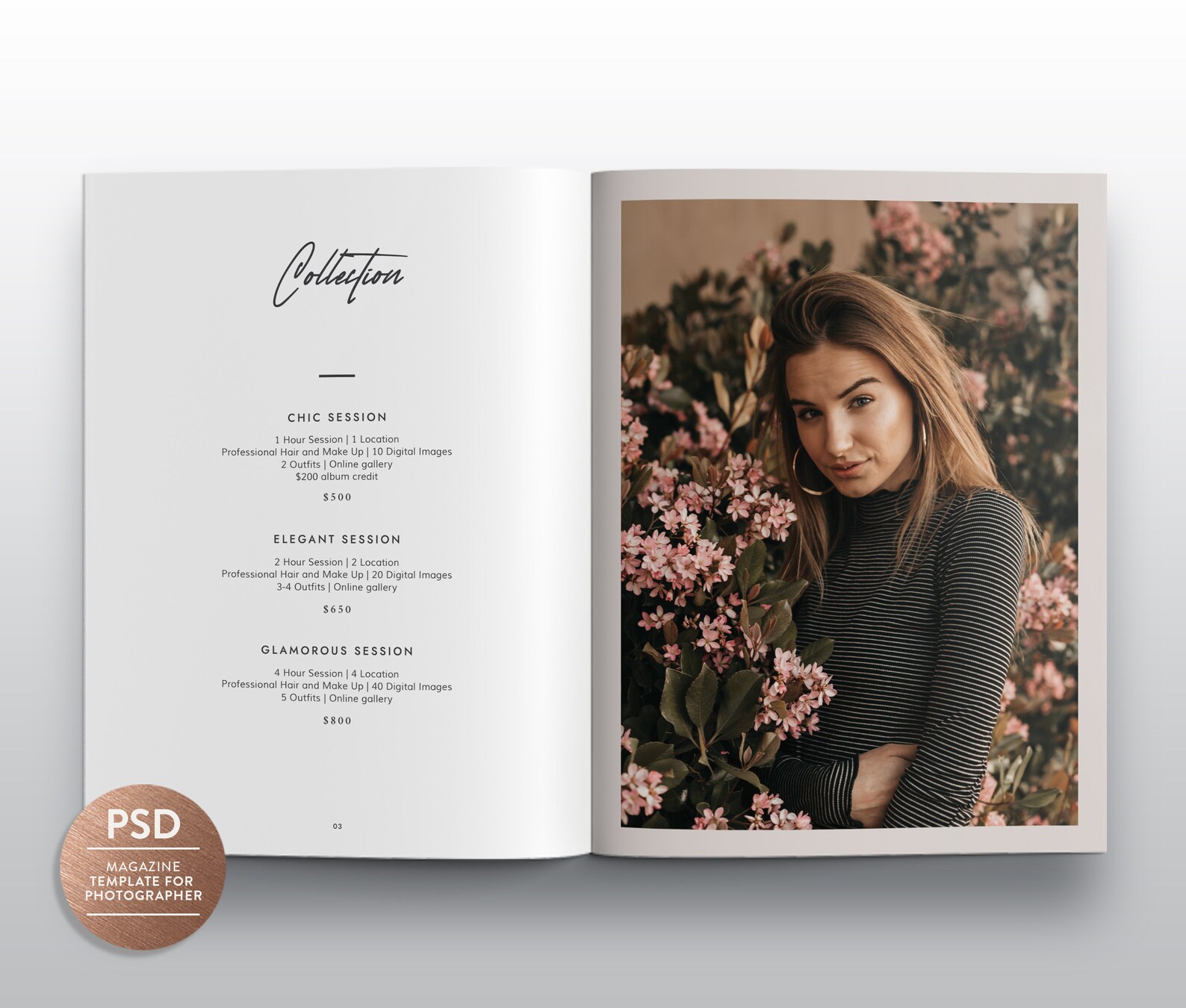 Senior Photography Magazine Template, Senior Welcome Guide, Senior ...