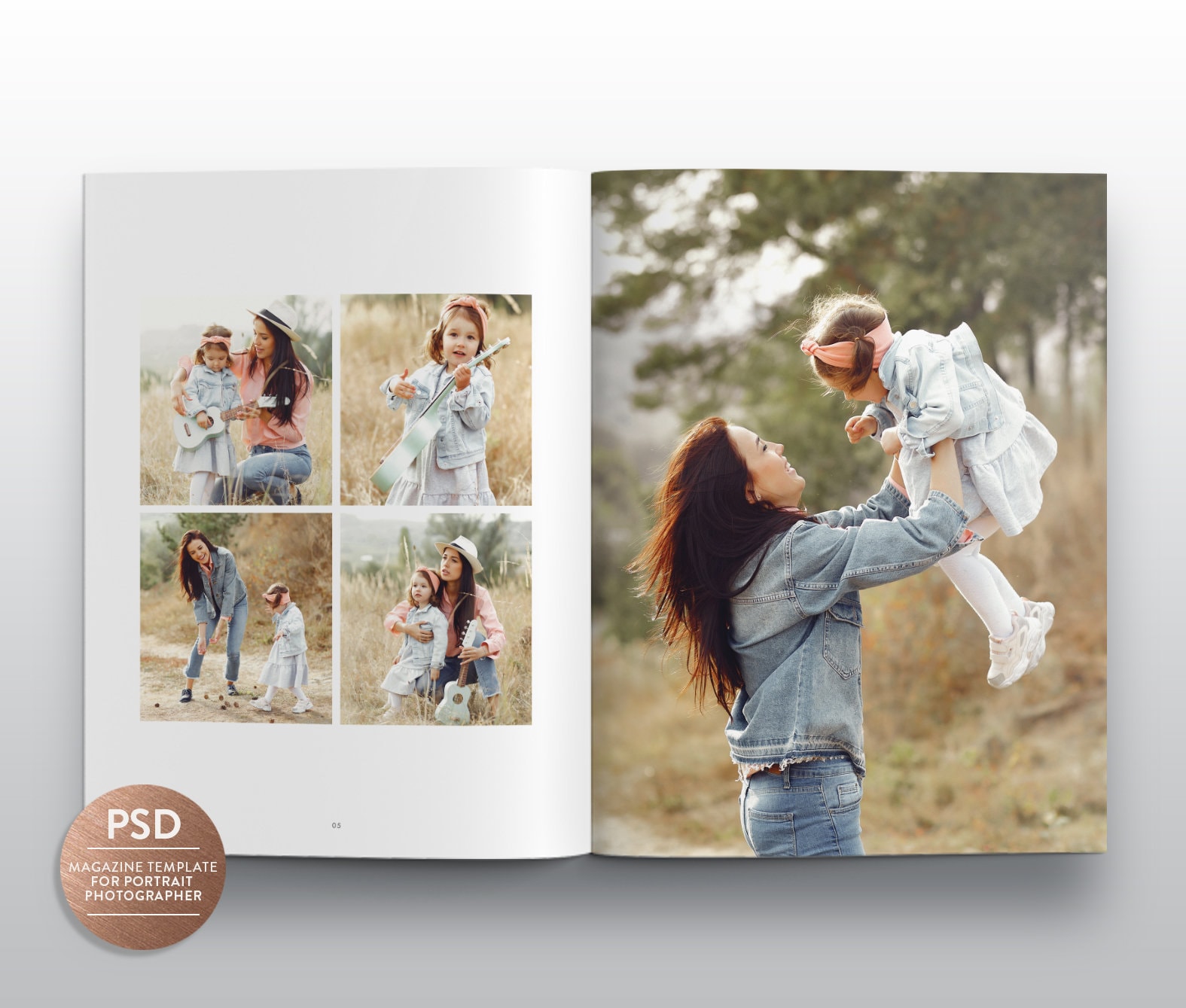 Portrait Photography Magazine Template for Photographers | Etsy