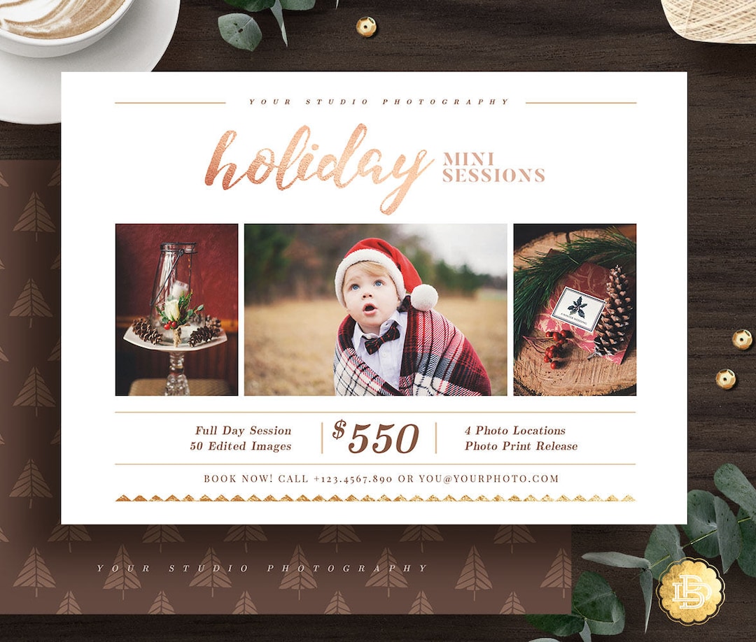 Holiday Mini Session Template, Christmas Mini Sessions Templates ...