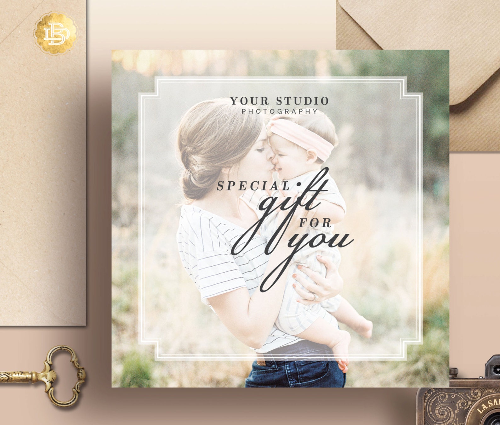 Photography Gift Certificate Template Gift Card Design Photo - Etsy