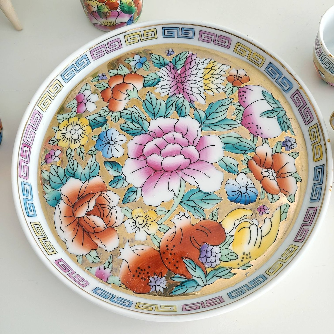 Mille Fleur Tea Set Zhong Guo Zhi Zao Asian Floral Tea 9 - Etsy Canada