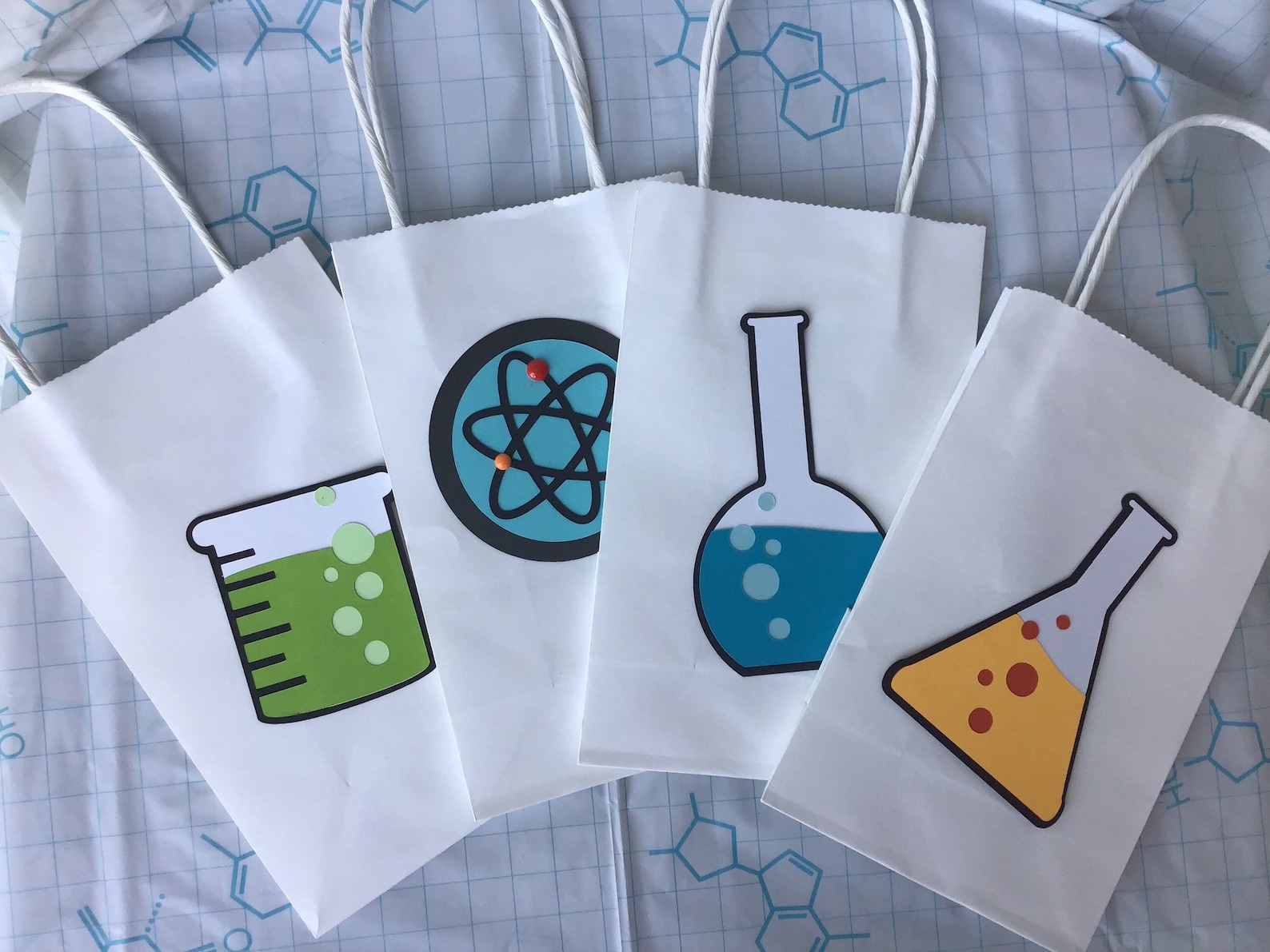 Mad Science Goodie Bags Chemistry Party Favor Bags - Etsy