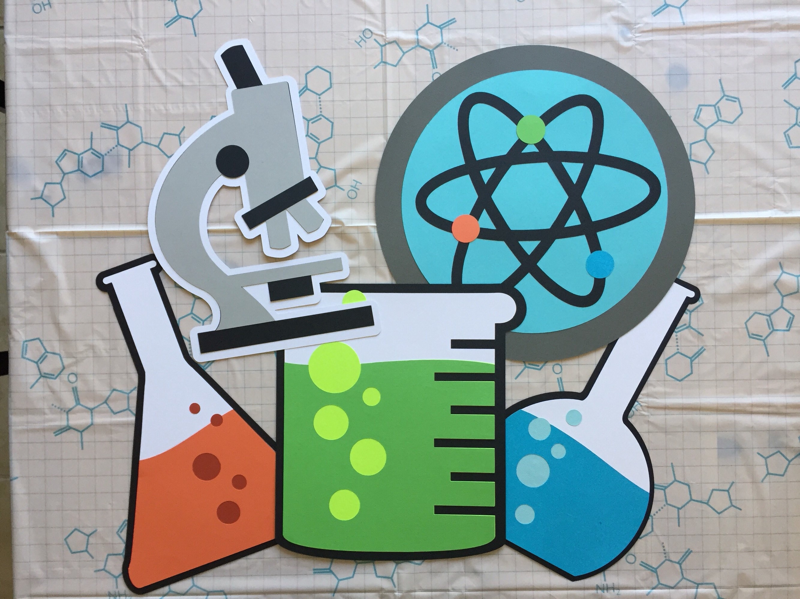 Set of 5 Double Sided Science Party Hanging Decorations - Etsy