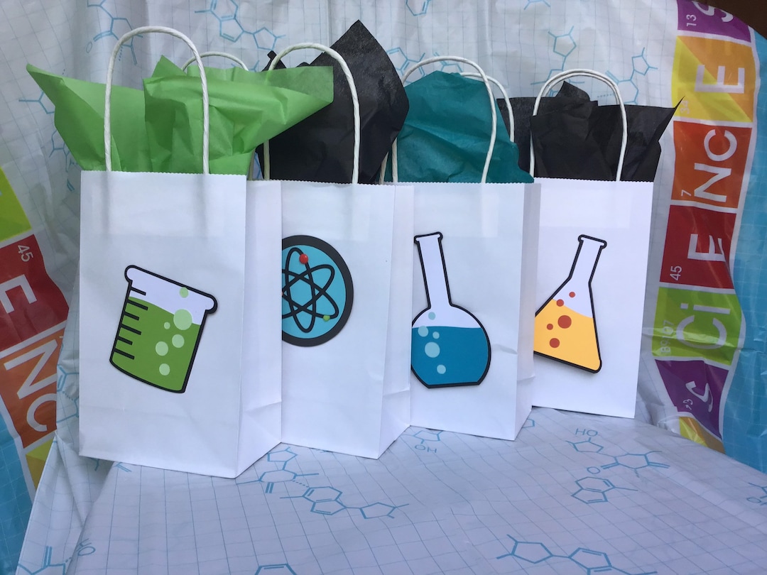 Mad Science Goodie Bags; Chemistry Party Favor Bags - Etsy