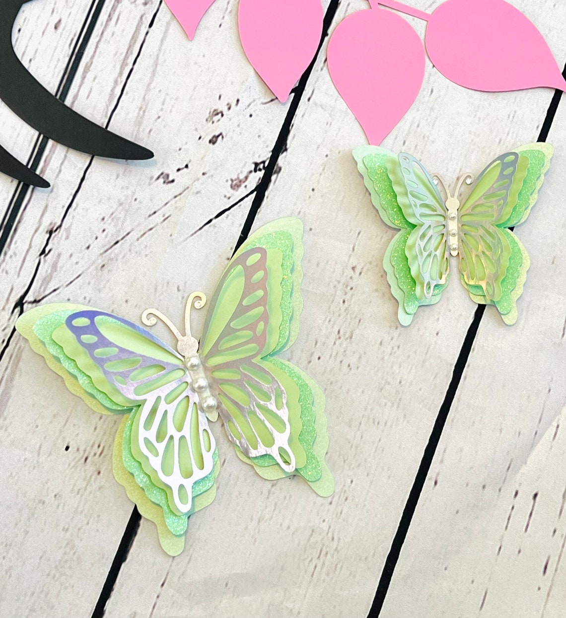 6 Butterflys Paper Set Decor,paper Butterfly for Party, Butterfly Party ...