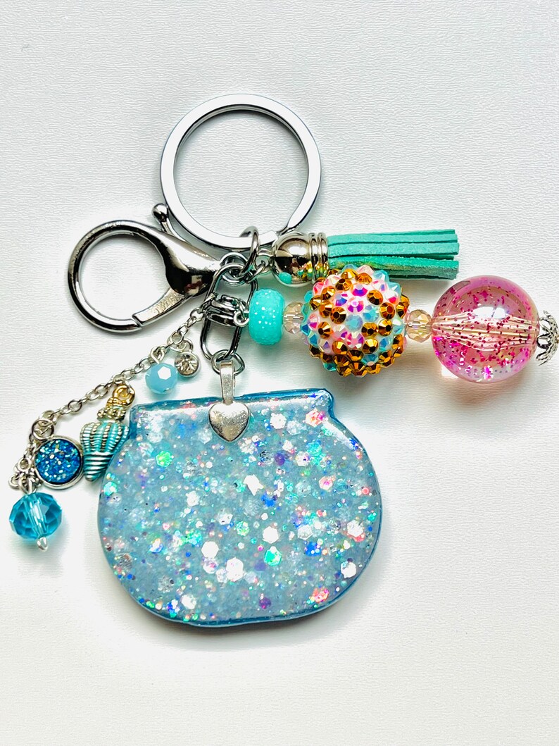 Fish Tank, Cute Fish, Keychain, Fish Tank Keychain, Glitter, Glitter ...